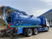 China ISUZU GIGA 18 Ton Combined Vacuum Sewer Jetting Truck with 15,000L Tank and 16 MPa Pressure for sale