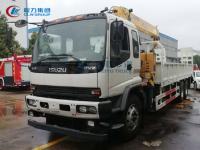 China Japanese Isuzu LHD 6x4 Truck Mounted 10T Knuckle Boom Crane with Palfinger for sale
