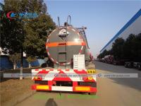 China 24000L 3 Axle Hydrochloric Acid Sulfuric Acid Liquid Tank Trailer 24cbm Carbon Steel for sale