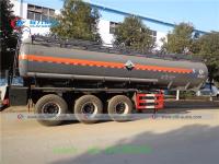China 24000L 3 Axle Hydrochloric Acid Sulfuric Acid Liquid Tank Trailer 24cbm Carbon Steel for sale