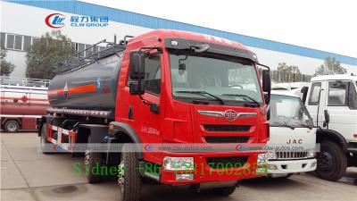 China FAW 6x2 Chemical Tanker Truck 20m3 Hydrochloric Acid Transport Euro 3 for sale
