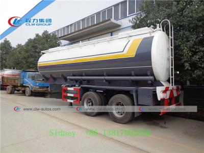 China 2 Axle Anti-Corrosion HCl Chemical Liquid Tanker Semi Trailer 18-30 CBM Capacity with BPW/FUWA Axles for sale