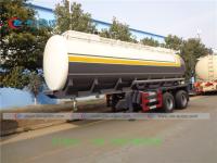 China 2 Axle Anti-Corrosion HCl Chemical Liquid Tanker Semi Trailer 18-30 CBM Capacity with BPW/FUWA Axles for sale