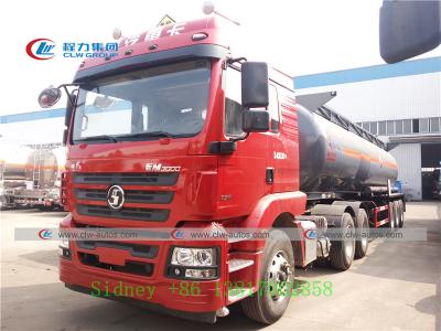 China Shacman M3000 6x4 3 Axle 21cbm Sulfuric Acid Tank Semi Trailer Chemical Tanker for sale