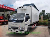 China JMC 4x2 3-5 Ton Refrigerated Truck with 115HP Diesel Engine and -18°C Temperature Range for sale