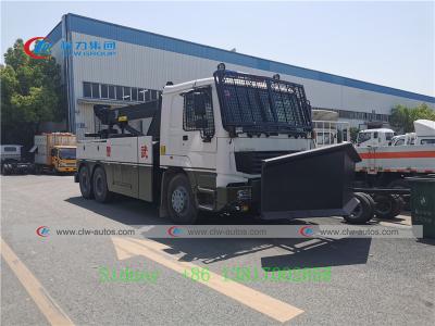 China Sinotruk Howo 6x4 Heavy Duty Wrecker Truck 25000kg Towing Capacity with Antiriot Shovel for sale