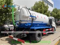 China 4x2 Dongfeng Vacuum Sewage Suction Truck 10cbm Tank 190HP Cummins for sale