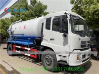 China 4x2 Dongfeng Vacuum Sewage Suction Truck 10cbm Tank 190HP Cummins for sale