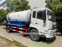 China 4x2 Dongfeng Vacuum Sewage Suction Truck 10cbm Tank 190HP Cummins for sale