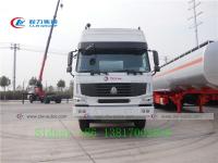 China Sinotruk Howo 8x4 336HP 24cbm 30cbm Fuel Tanker Truck Diesel Transport for sale