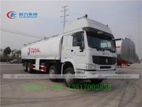 China Sinotruk Howo 8x4 336HP 24cbm 30cbm Fuel Tanker Truck Diesel Transport for sale