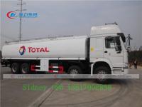 China Sinotruk Howo 8x4 336HP 24cbm 30cbm Fuel Tanker Truck Diesel Transport for sale