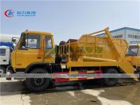 China LHD 10cbm Swing Arm Roll Off Container Garbage Truck for sale