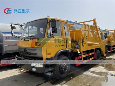 China LHD 10cbm Swing Arm Roll Off Container Garbage Truck for sale