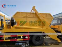 China LHD 10cbm Swing Arm Roll Off Container Garbage Truck for sale