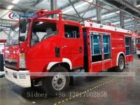 China Sinotruk HOWO 4x2 Fire Fighting Vehicle 6000L Foam Water Tank 290HP LHD for sale