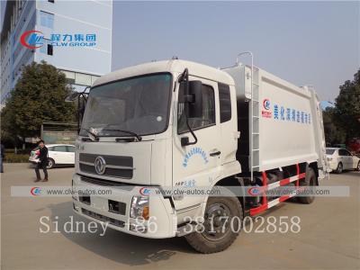 China Dongfeng Tianjin DFAC 14-16cbm Garbage Compactor Truck Compressed Waste Truck for sale