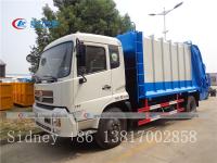 China Dongfeng Tianjin 4X2 12cbm 14cbm Compression Garbage Truck with Cummins 190HP for sale