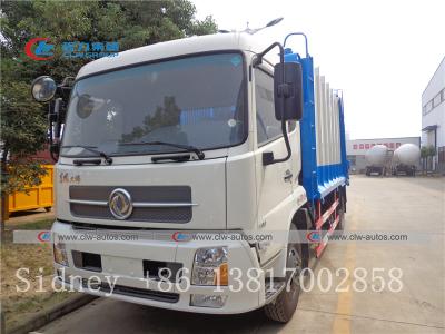 China Dongfeng Tianjin 4X2 12cbm 14cbm Compression Garbage Truck with Cummins 190HP for sale