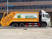 China Dongfeng Kinland 6x4 18-20cbm Compression Garbage Truck Q235B Steel Body for sale