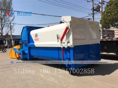 China 16CBM Mobile Garbage Compression Station for Hooklift Truck | 340kN Force, 380V Power for sale