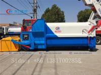 China 16CBM Mobile Garbage Compression Station for Hooklift Truck | 340kN Force, 380V Power for sale