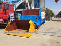 China 16CBM Mobile Garbage Compression Station for Hooklift Truck | 340kN Force, 380V Power for sale