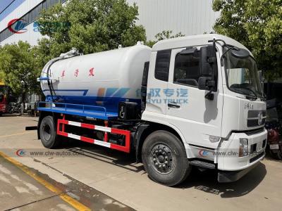 China Dongfeng 4x2 6-Wheel Sewage Suction Truck 8cbm 10cbm 12cbm Vacuum Tanker for sale