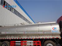 China Foton Auman 8X4 30cbm Fresh Milk Transport Tank Truck 24500L Stainless Steel for sale