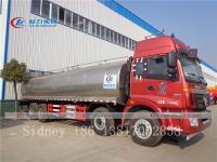 China Foton Auman 8X4 30cbm Fresh Milk Transport Tank Truck 24500L Stainless Steel for sale
