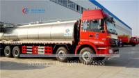 China Foton Auman 8X4 30cbm Fresh Milk Transport Tank Truck 24500L Stainless Steel for sale