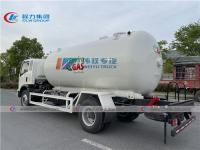 China HOWO 15000L LPG Dispenser Truck for Cylinder Refilling 15m Hose ASME for sale