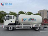 China HOWO 15000L LPG Dispenser Truck for Cylinder Refilling 15m Hose ASME for sale