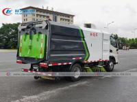 China JAC 5 Ton Vacuum Road Sweeper Truck 4 Cubic Meter Garbage Bin 1.5 Cubic Meter Water Tank for sale