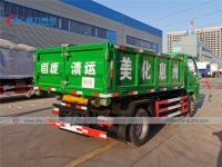 China 6 Ton Dongfeng Hydraulic Hook Lift Garbage Truck 5000kg Lifting Capacity Auto Tipping for sale