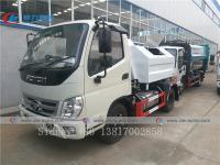 China Foton 3cbm Hook Lift Garbage Truck for Heavy Populated Area Diesel 70hp for sale