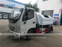China Foton 3cbm Hook Lift Garbage Truck for Heavy Populated Area Diesel 70hp for sale