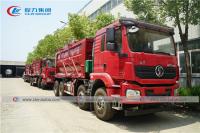 China Shacman 8x4 20cbm Fracturing Sand Tanker Truck 336hp Weichai Engine for sale