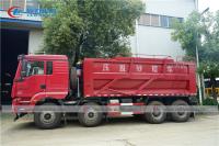 China Shacman 8x4 20cbm Fracturing Sand Tanker Truck 336hp Weichai Engine for sale