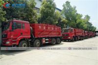 China Shacman 8x4 20cbm Fracturing Sand Tanker Truck 336hp Weichai Engine for sale