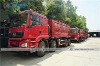 China Shacman 8x4 20cbm Fracturing Sand Tanker Truck 336hp Weichai Engine for sale
