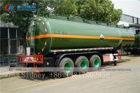 China 36cbm Q345 Mild Steel Liquid Ammonia Tanker Semi Trailer 3 Axle 40000kg GVW for sale