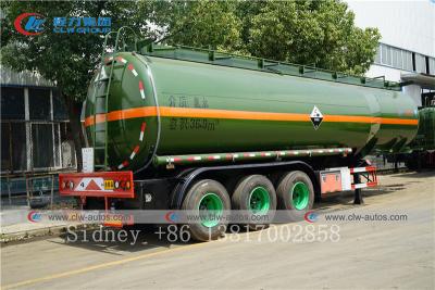 China 36cbm Q345 Mild Steel Liquid Ammonia Tanker Semi Trailer 3 Axle 40000kg GVW for sale