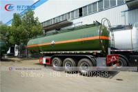 China 36cbm Q345 Mild Steel Liquid Ammonia Tanker Semi Trailer 3 Axle 40000kg GVW for sale