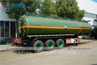 China 36cbm Q345 Mild Steel Liquid Ammonia Tanker Semi Trailer 3 Axle 40000kg GVW for sale
