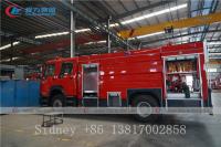 China Sinotruk HOWO 4x2 6cbm Water Foam Tank Firefighter Truck 4000L 2000L for sale