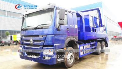China Sinotruk HOWO 6x4 12cbm Swing Arm Garbage Truck 190HP Euro 2 for sale