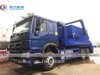 China Sinotruk HOWO 6x4 12cbm Swing Arm Garbage Truck 190HP Euro 2 for sale