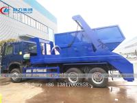 China Sinotruk HOWO 6x4 12cbm Swing Arm Garbage Truck 190HP Euro 2 for sale