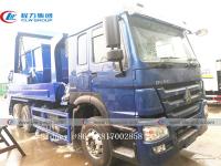 China Sinotruk HOWO 6x4 12cbm Swing Arm Garbage Truck 190HP Euro 2 for sale